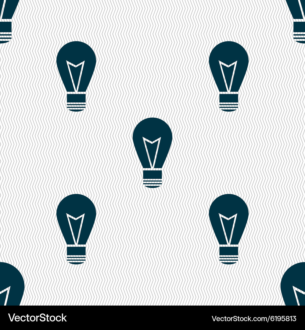 Light lamp sign icon idea symbol lightis Vector Image