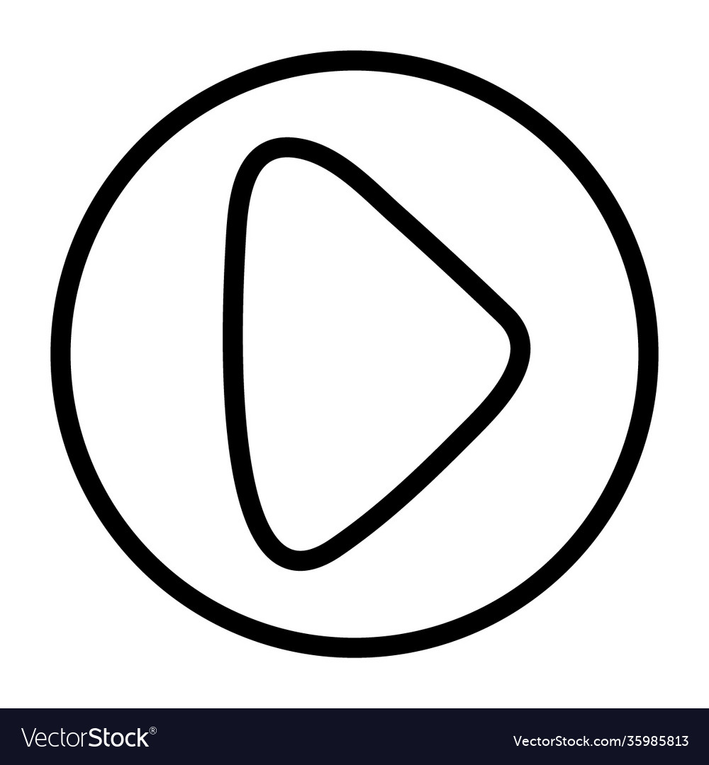 Play button Royalty Free Vector Image - VectorStock