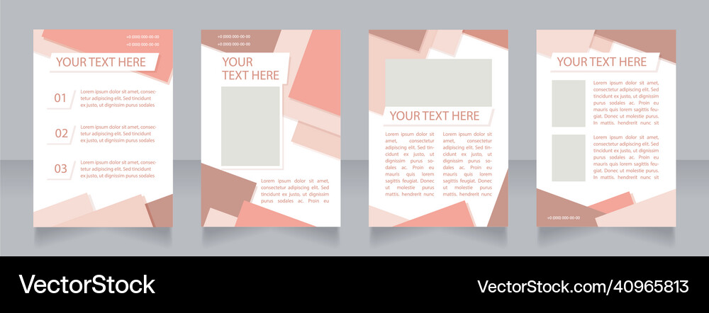 Reproductive health guide blank brochure layout Vector Image