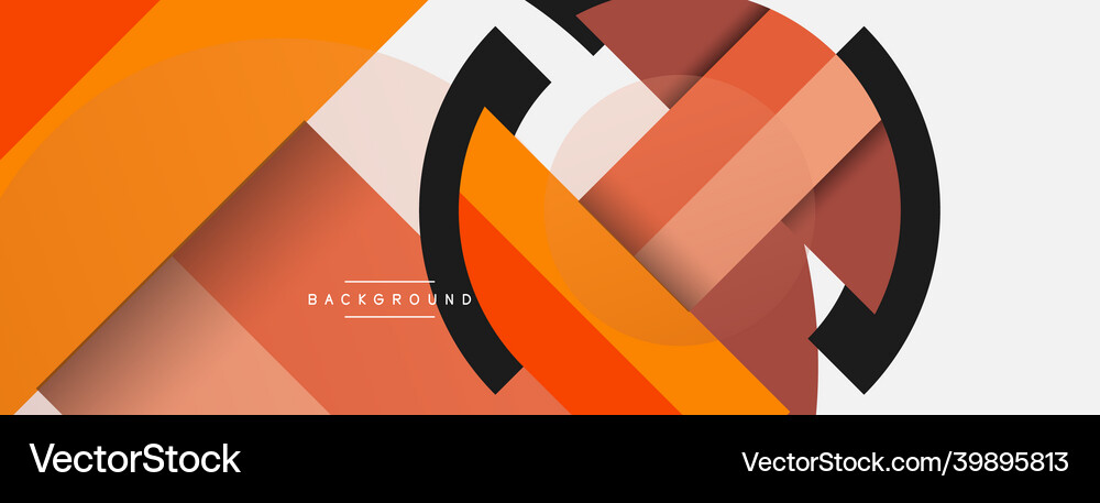 Round geometric shapes lines and circles Vector Image