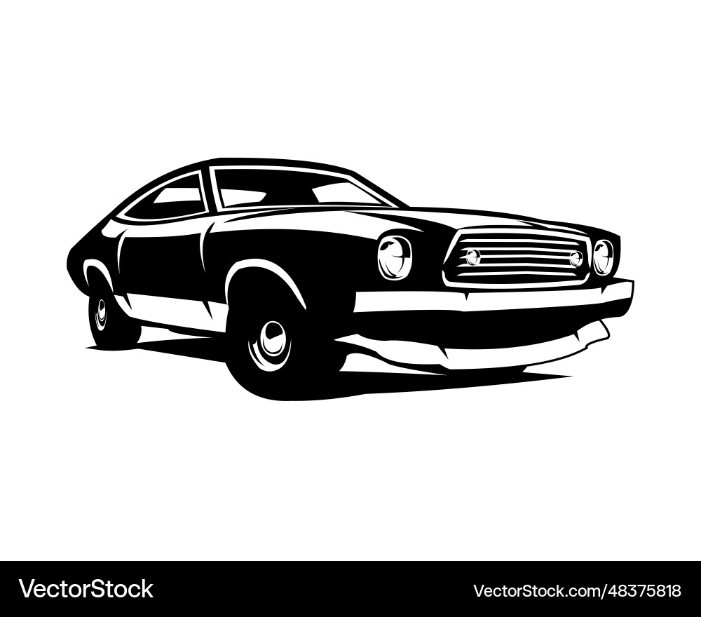 Dodge super bee car art 1969 Royalty Free Vector Image
