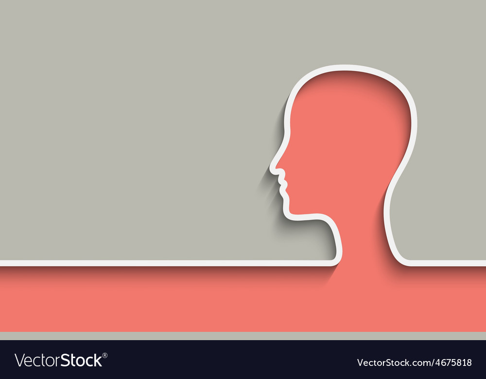 Head background Royalty Free Vector Image - VectorStock