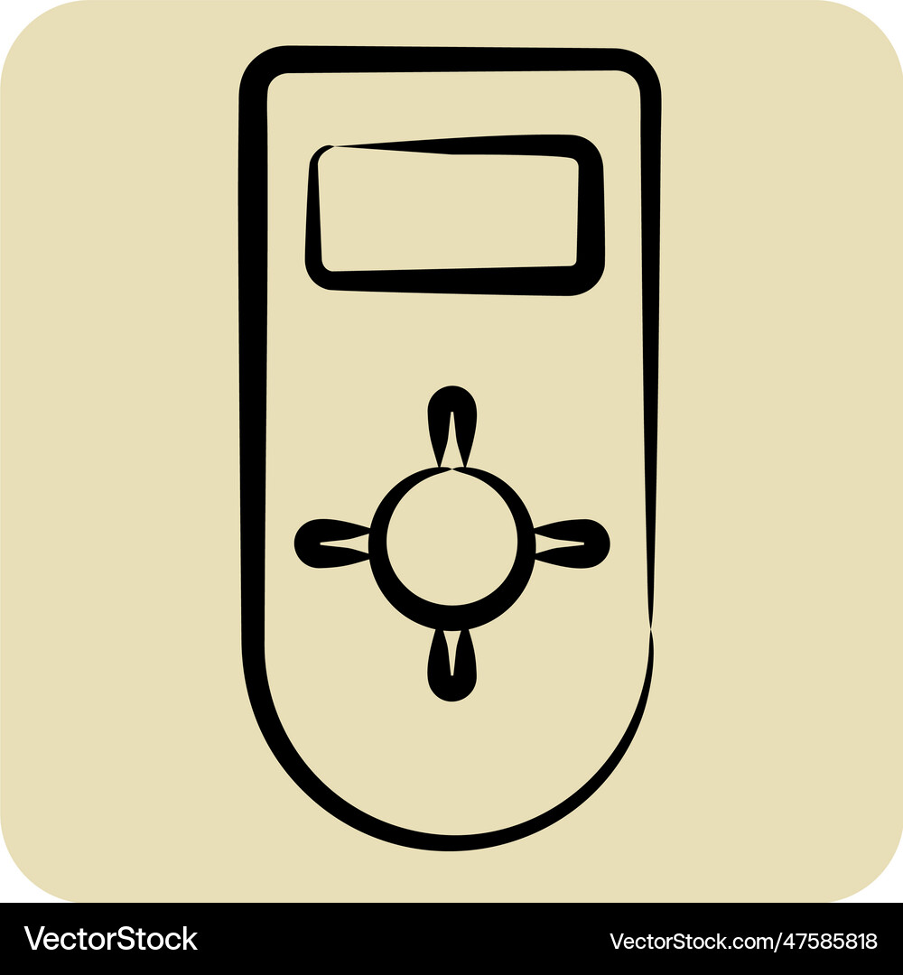 Icon remote control 2 related to air conditioning Vector Image