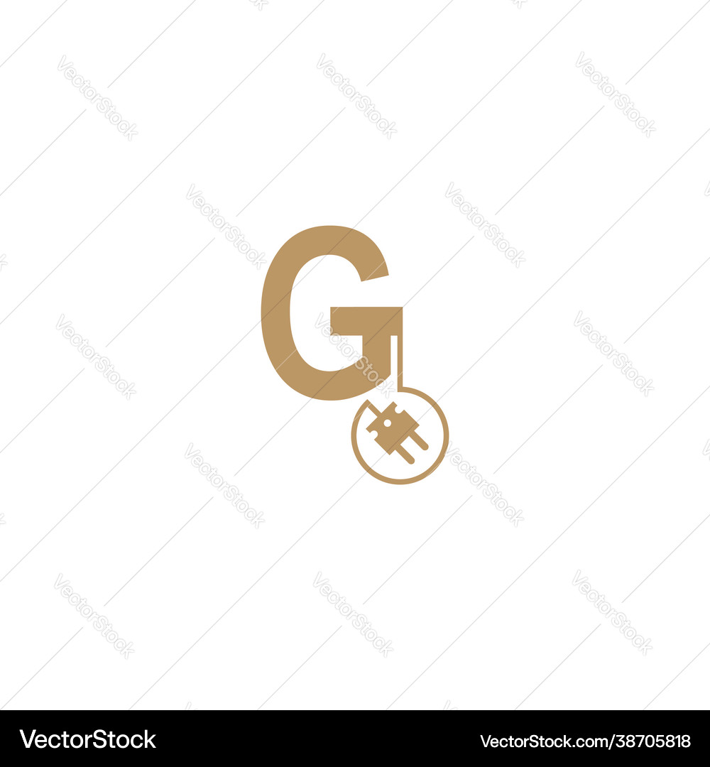 Power cable forming letter g logo icon template – Royalty-Free Vector ...
