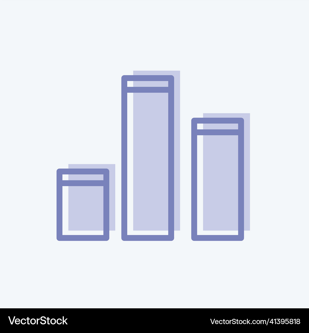 Ranking factor icon in trendy two tone style Vector Image