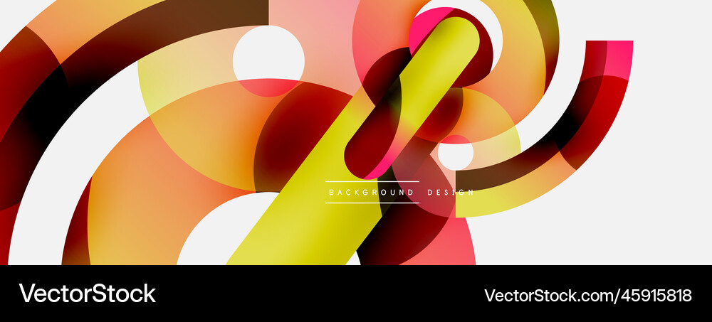 Round shapes circles and other geometric forms Vector Image