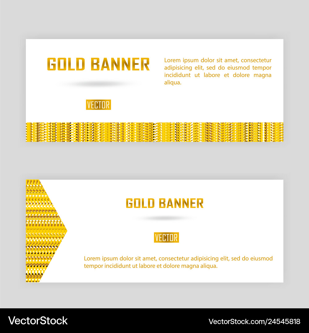 Sparkling gold lines on a white background Vector Image
