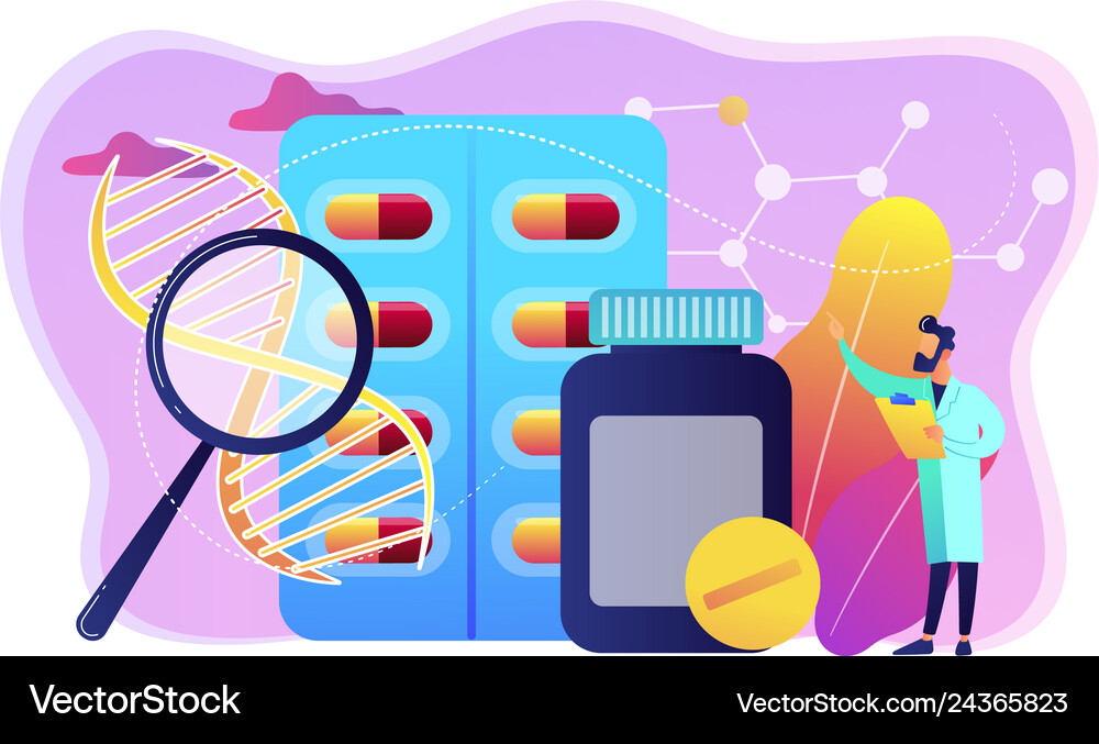 Biopharmaceutical Products Concept Royalty Free Vector Image