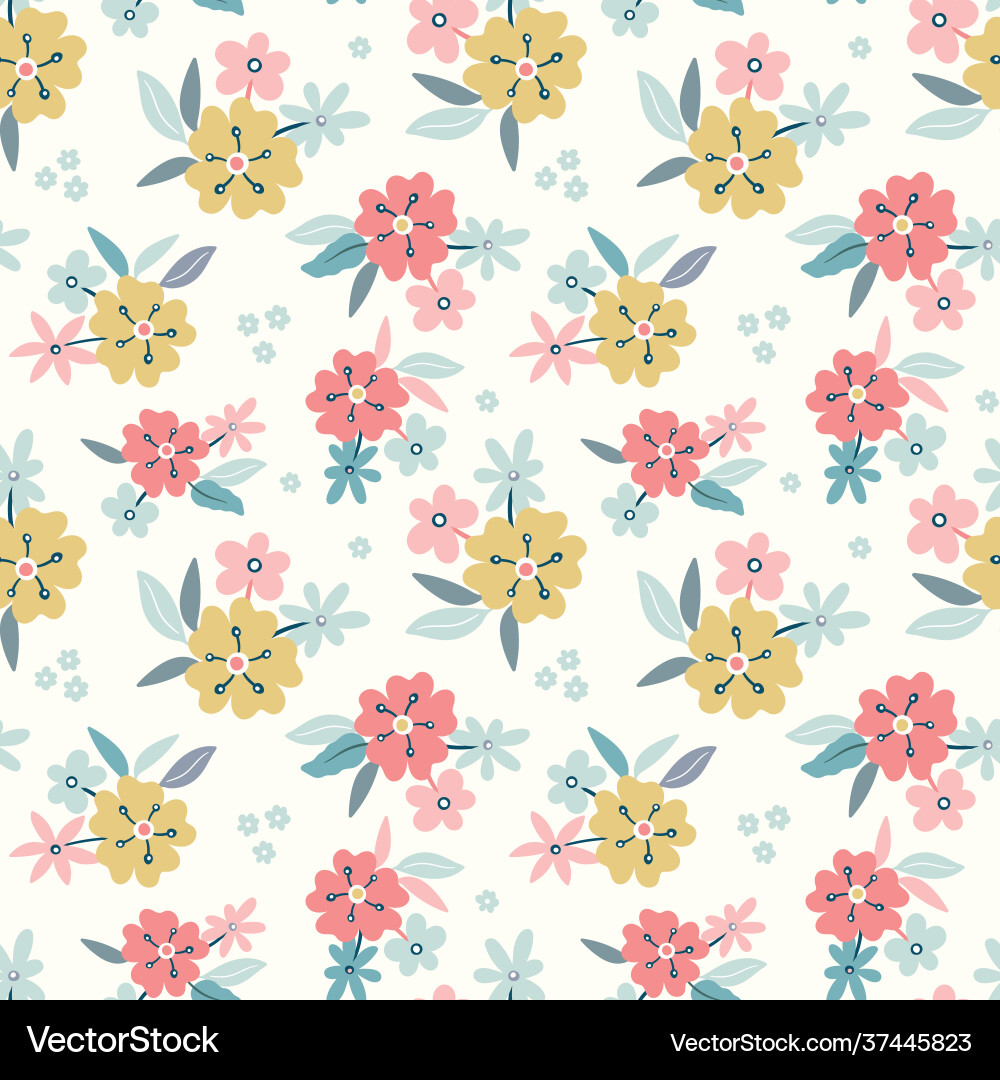 Floral pattern backgroundspring and summer Vector Image