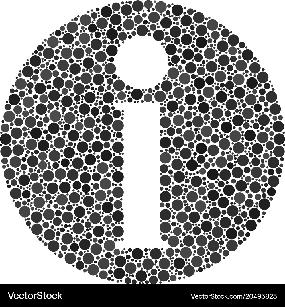 Info mosaic of dots Royalty Free Vector Image - VectorStock