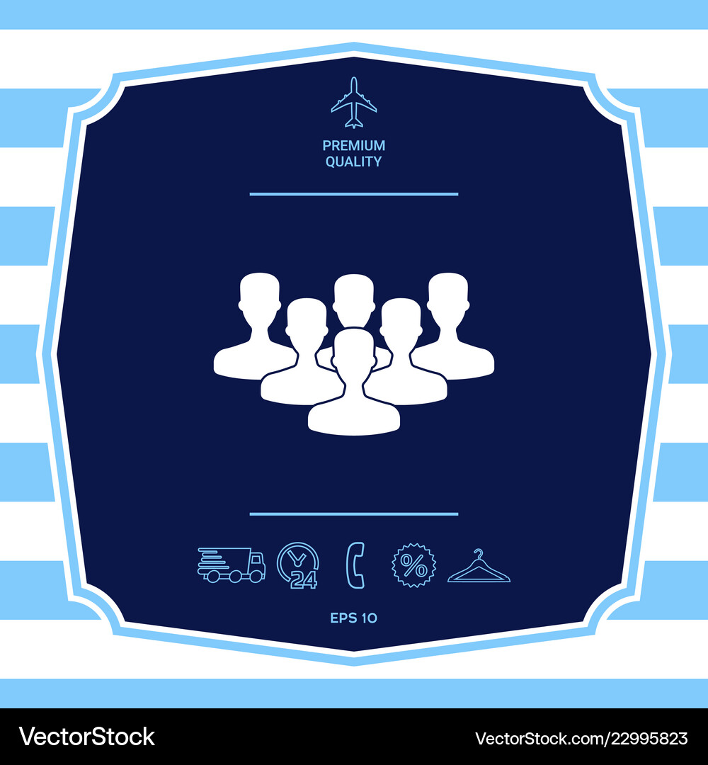Team professionals icon graphic elements Vector Image