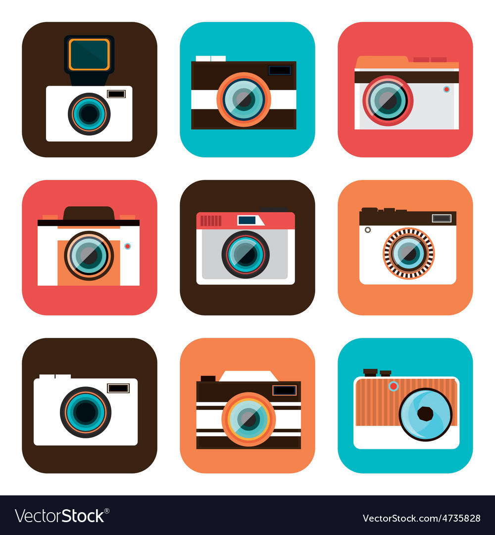 Camera design Royalty Free Vector Image - VectorStock