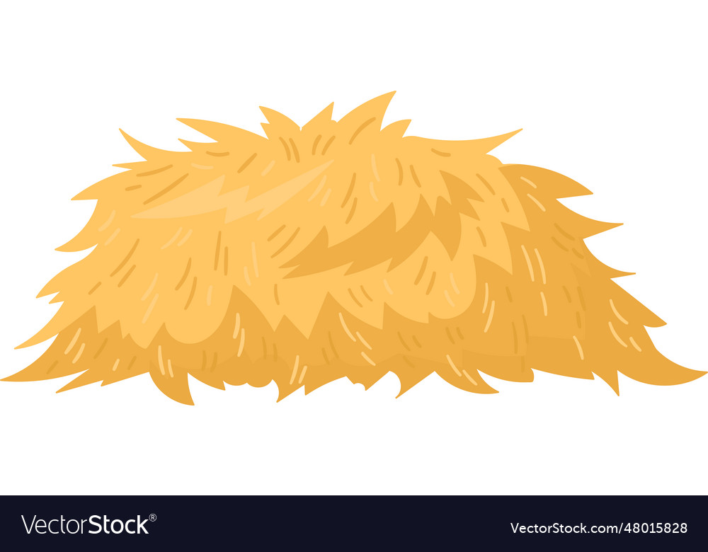 Dry farm haystack Royalty Free Vector Image - VectorStock