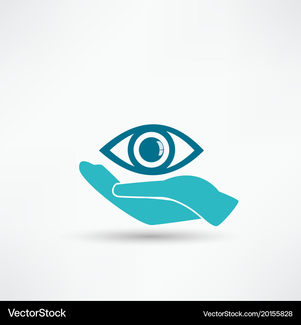 Eye protection or doctor concept Royalty Free Vector Image