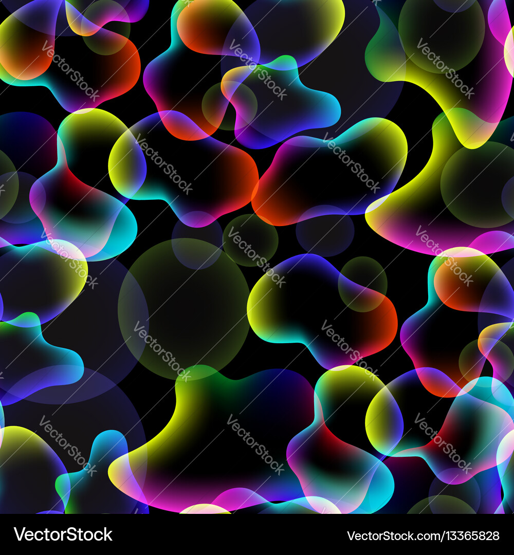 Futuristic colorful transparent pasttern Vector Image