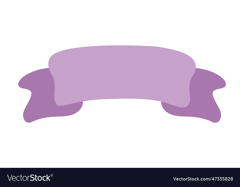 Lilac ribbon banner marker icon web design Vector Image