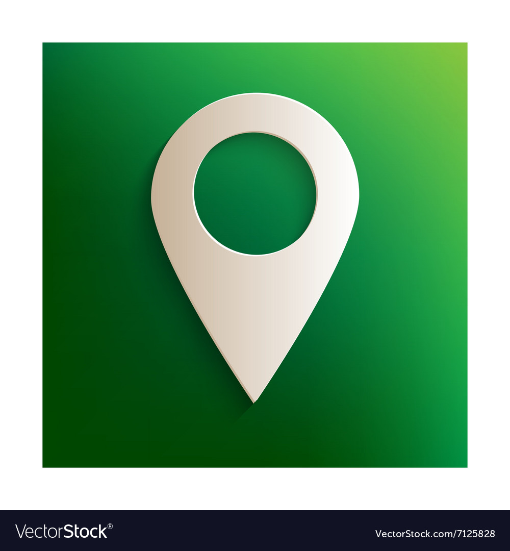 Mark sign pointer Royalty Free Vector Image - VectorStock