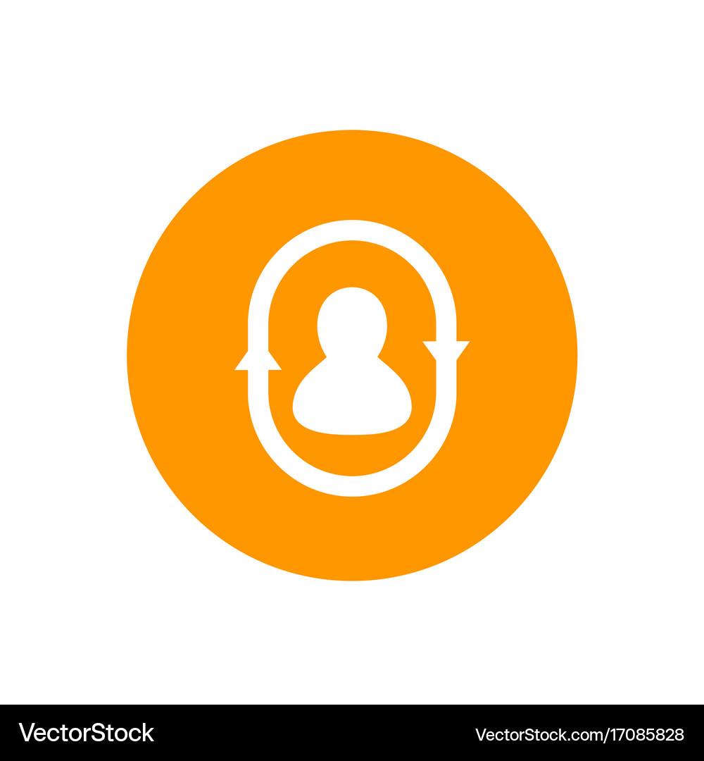 Staff rotation pictograph Royalty Free Vector Image