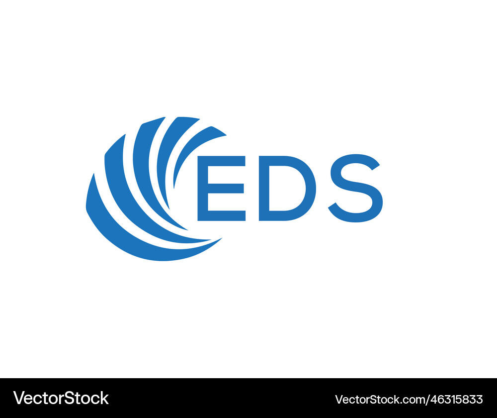 Eds letter logo design on white background Vector Image