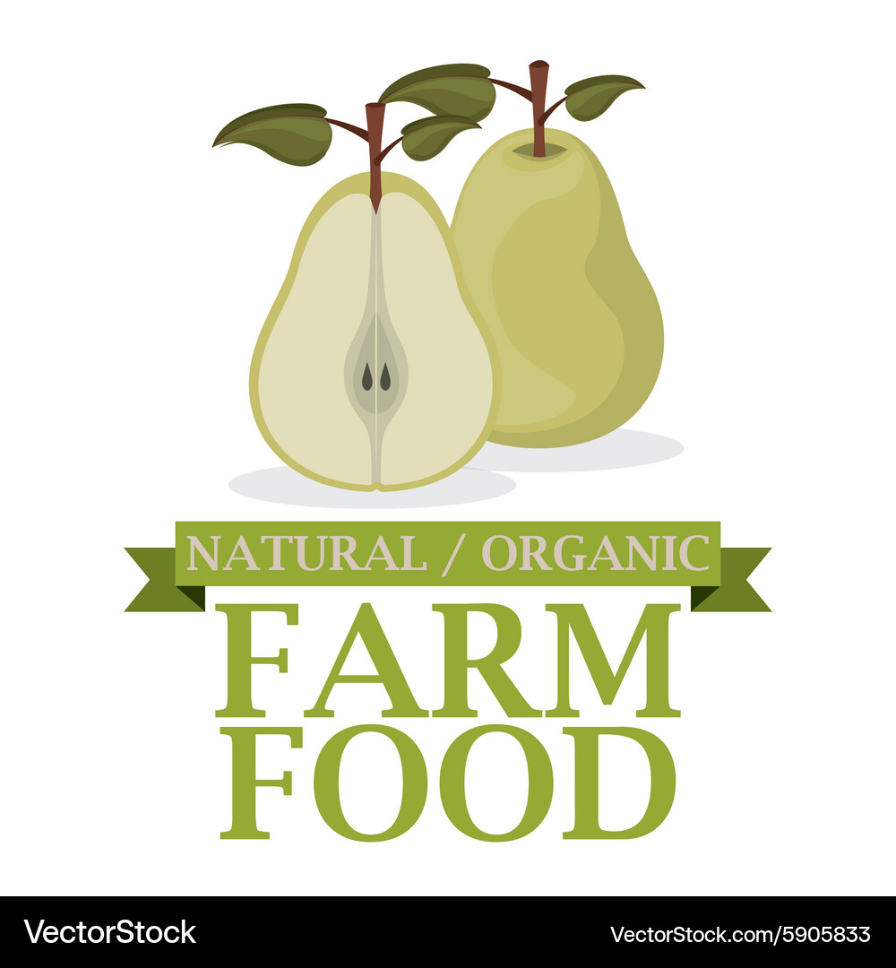 Farm food design Royalty Free Vector Image - VectorStock