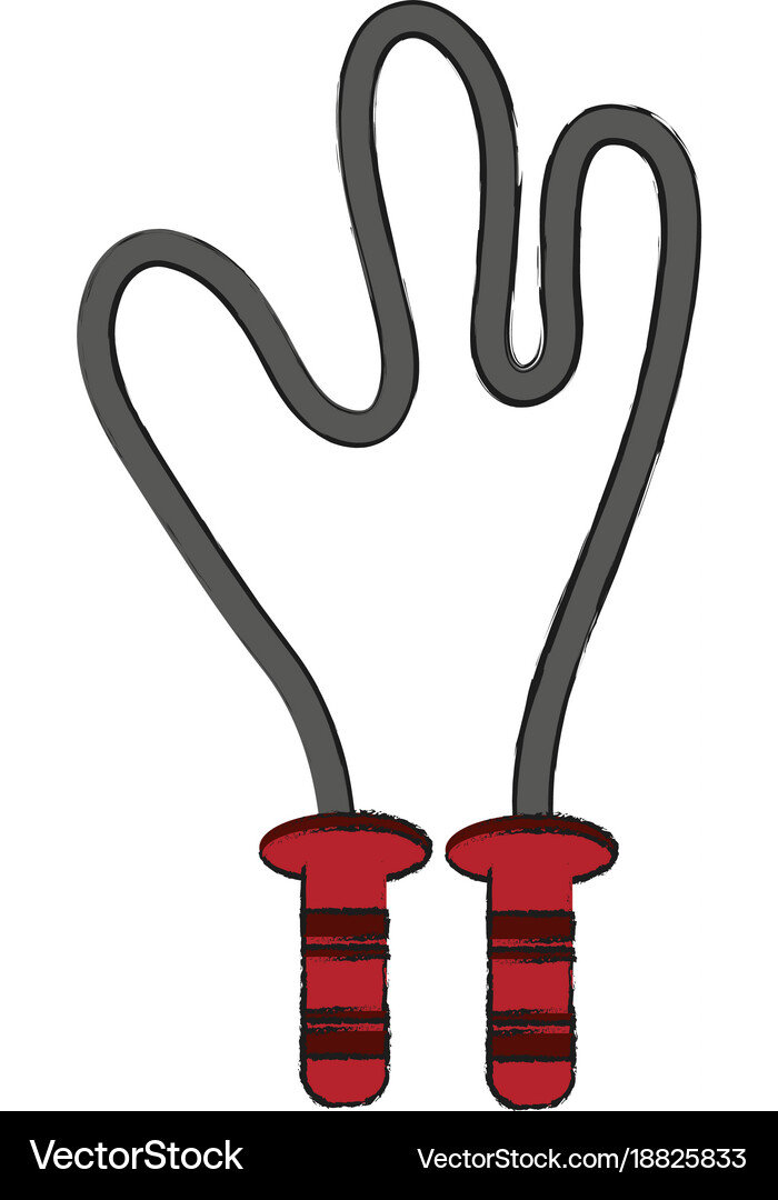 Fitness jump rope Royalty Free Vector Image - VectorStock