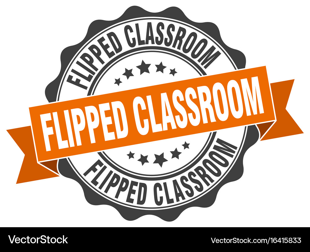 Flipped classroom stamp sign seal Royalty Free Vector Image