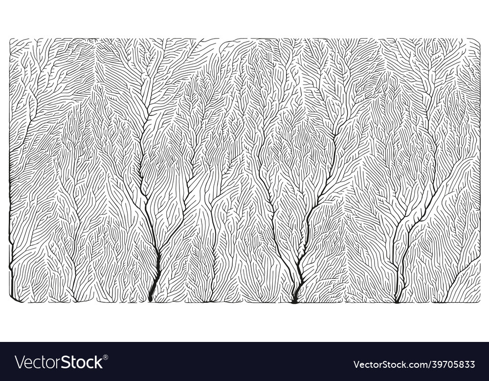 Growth Pattern Generative Branching Structure Vector Image