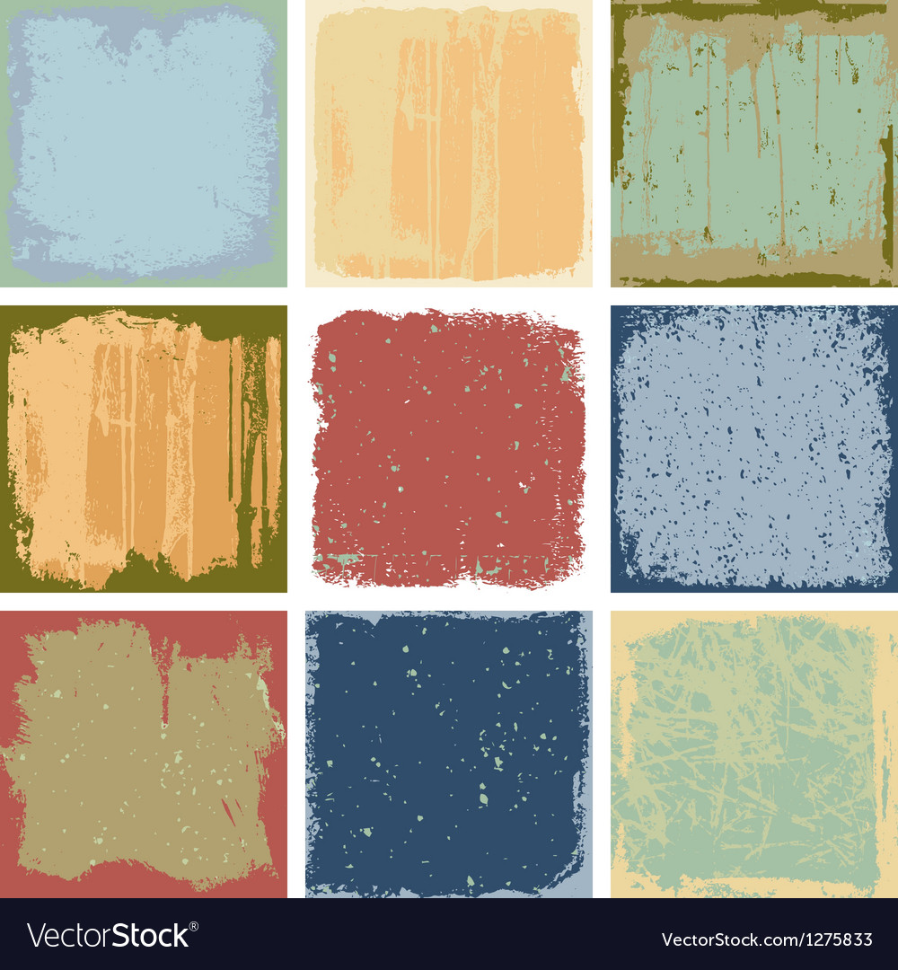 Grunge square backgrounds Royalty Free Vector Image Grunge square backgrounds Royalty Free Vector Image