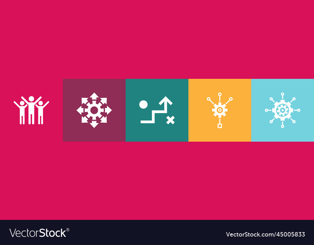 Investment icons infographic design template Vector Image