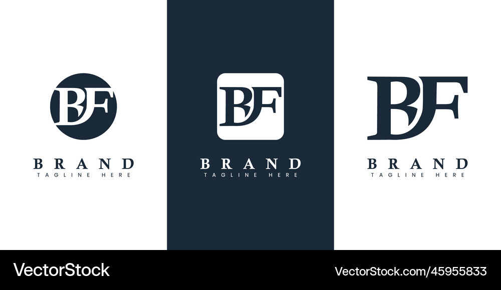 Modern and simple letter bf logo suitable for any Vector Image