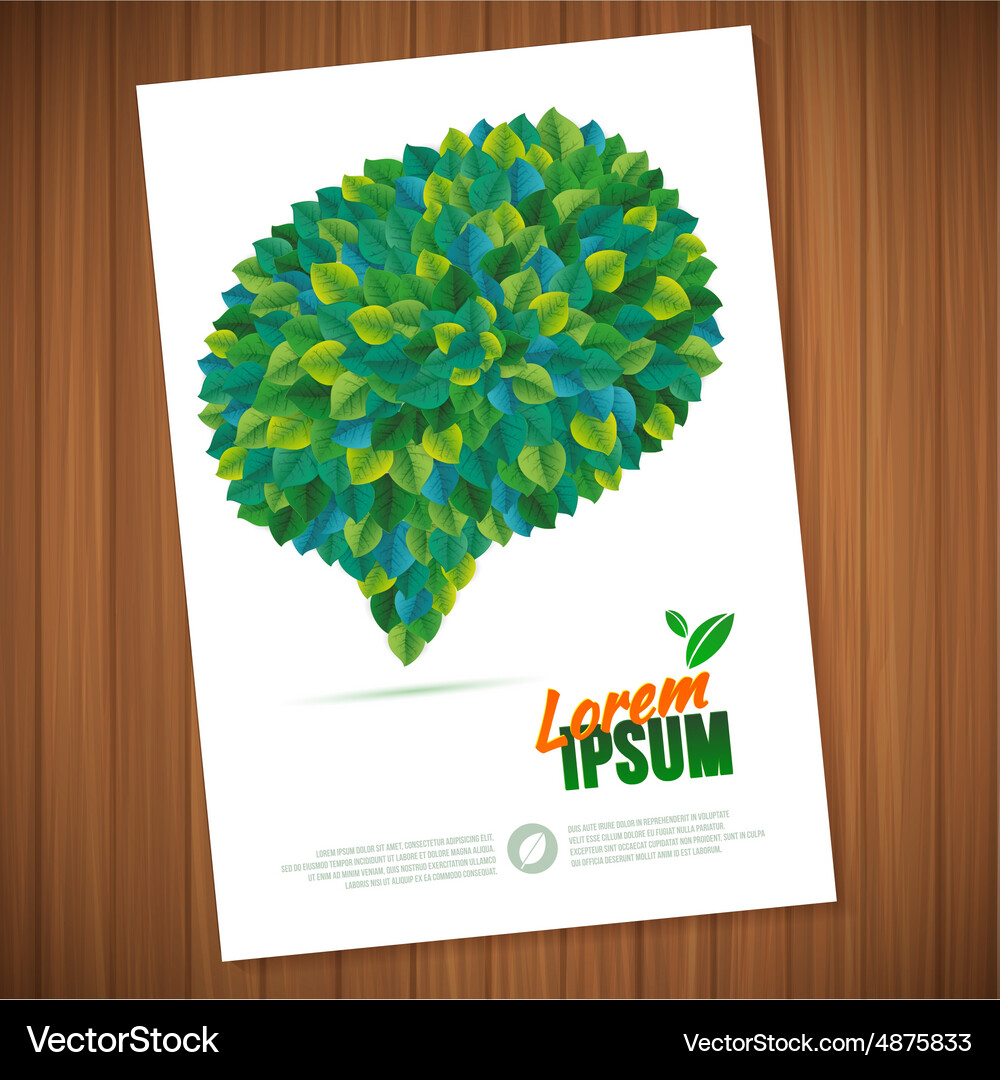 Nature rainbow leaves concept card leaf Royalty Free Vector