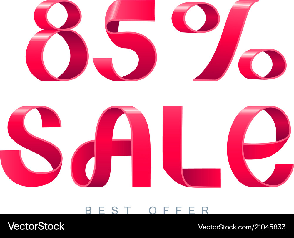 Sale 85 percent off Royalty Free Vector Image - VectorStock