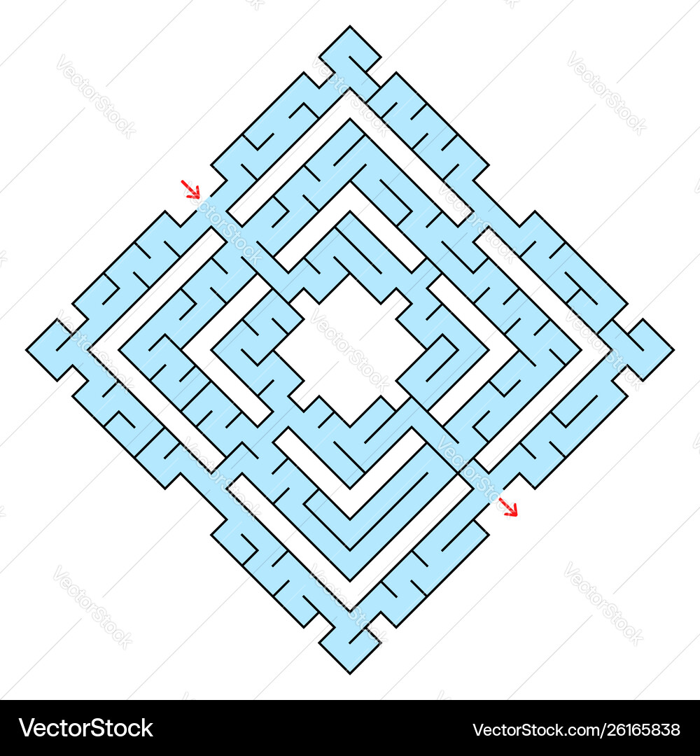 Abstract polygonal maze fantastic shape Royalty Free Vector