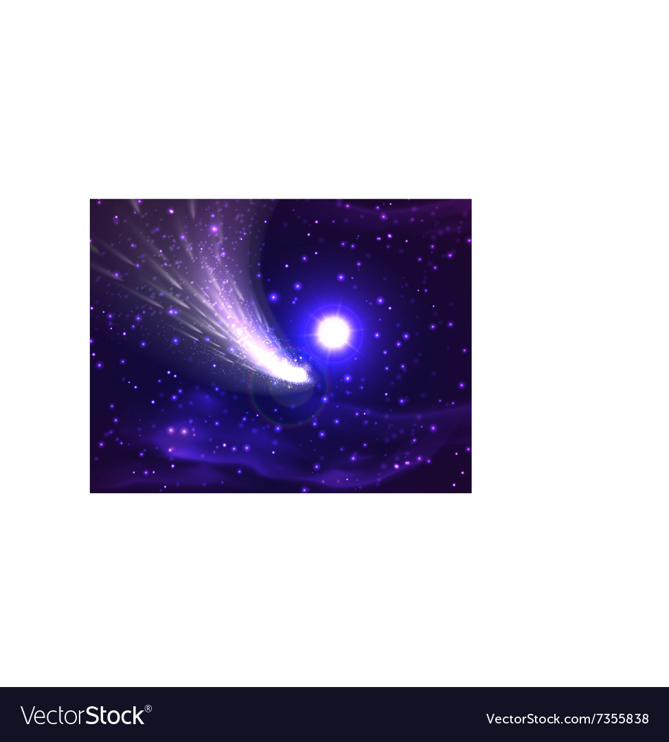 Comet background Royalty Free Vector Image - VectorStock