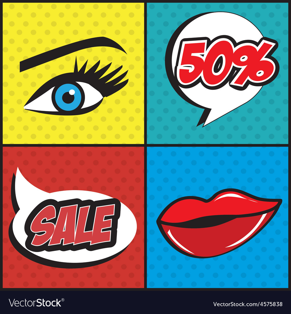 Comic design Royalty Free Vector Image - VectorStock