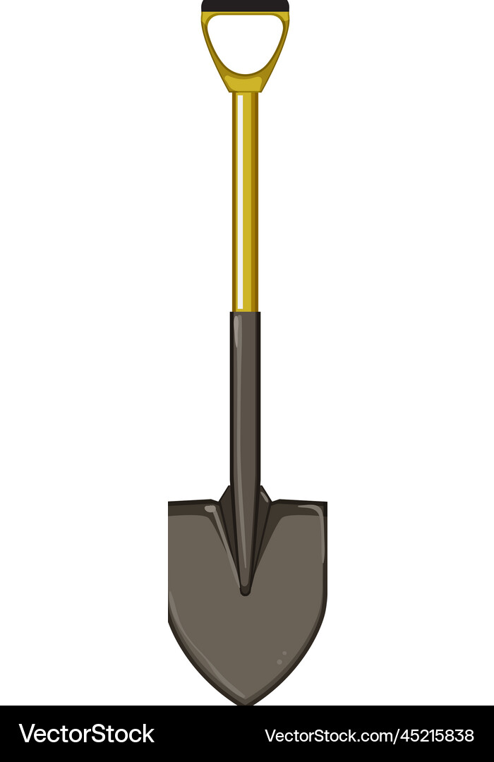 Equipment shovel tool cartoon Royalty Free Vector Image
