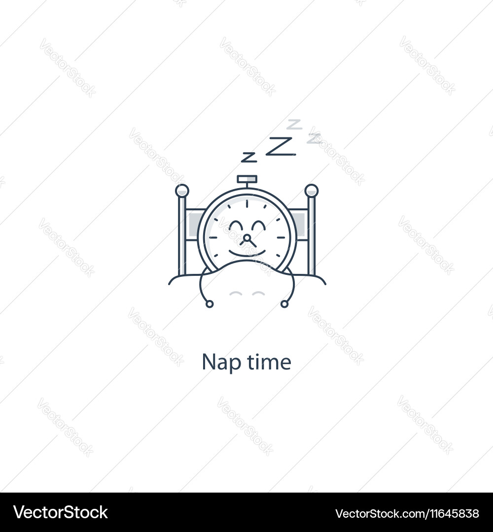 Time to sleep night dreaming Royalty Free Vector Image