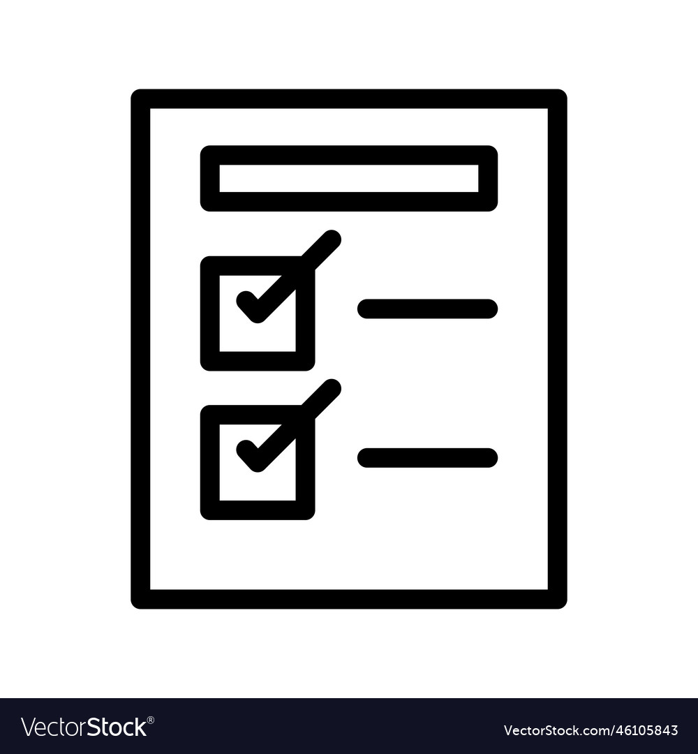 Checklist icon Royalty Free Vector Image - VectorStock