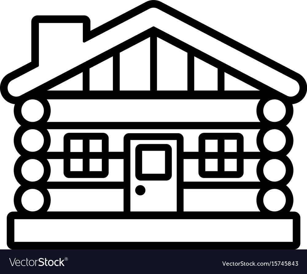 Log cabin Royalty Free Vector Image - VectorStock