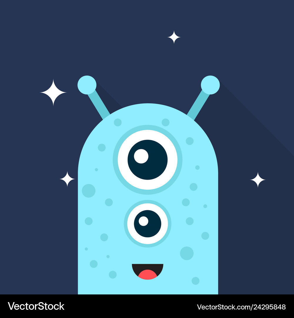 Alien icon set great flat icons with style Vector Image