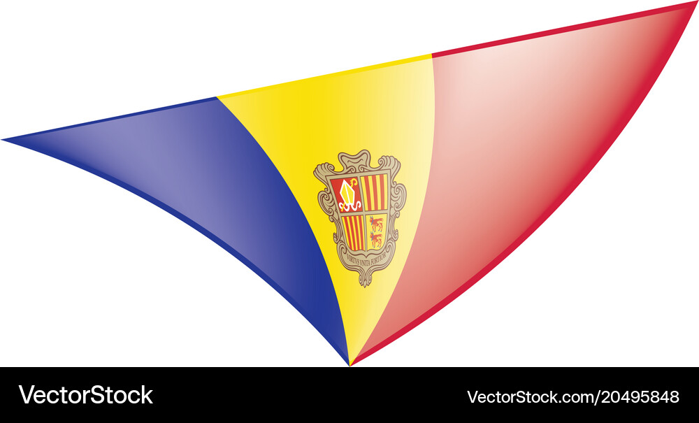 Andora flag Royalty Free Vector Image - VectorStock