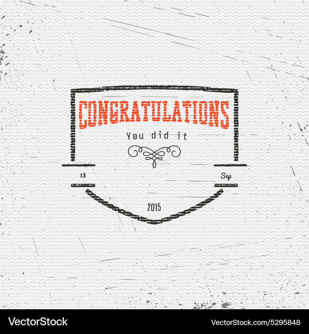 Congratulation badges cards and labels for any use