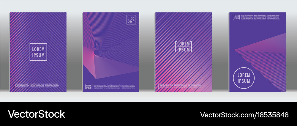 Geometric line pattern for poster design Vector Image