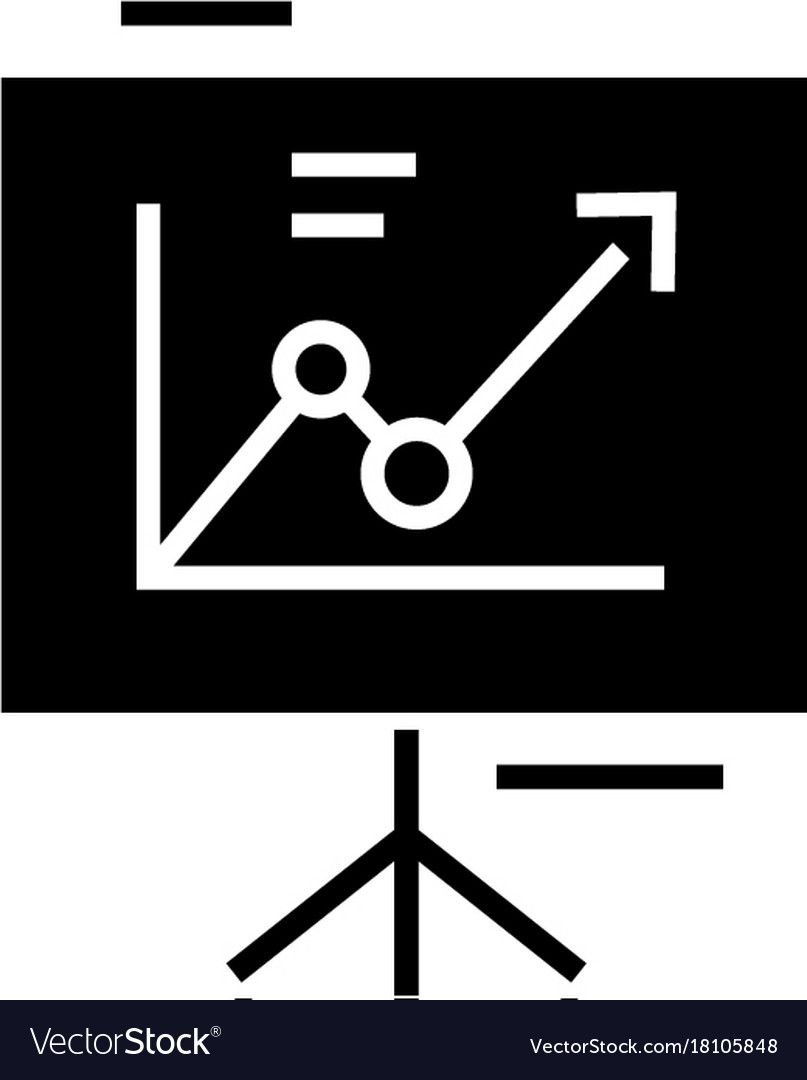 Presentation board - flip chart icon Royalty Free Vector Presentation board - flip chart icon Royalty Free Vector