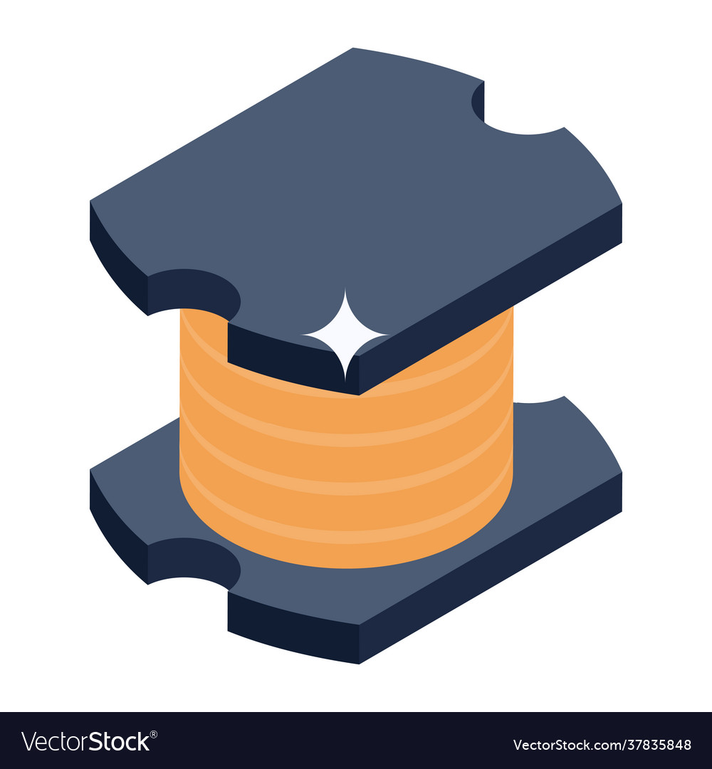 Wire spool Royalty Free Vector Image - VectorStock