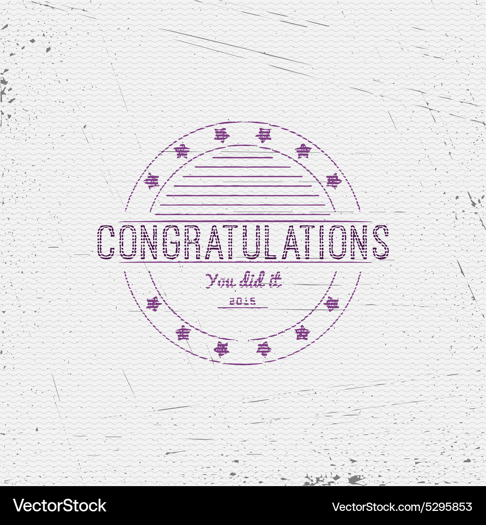 Congratulation badges cards and labels for any use