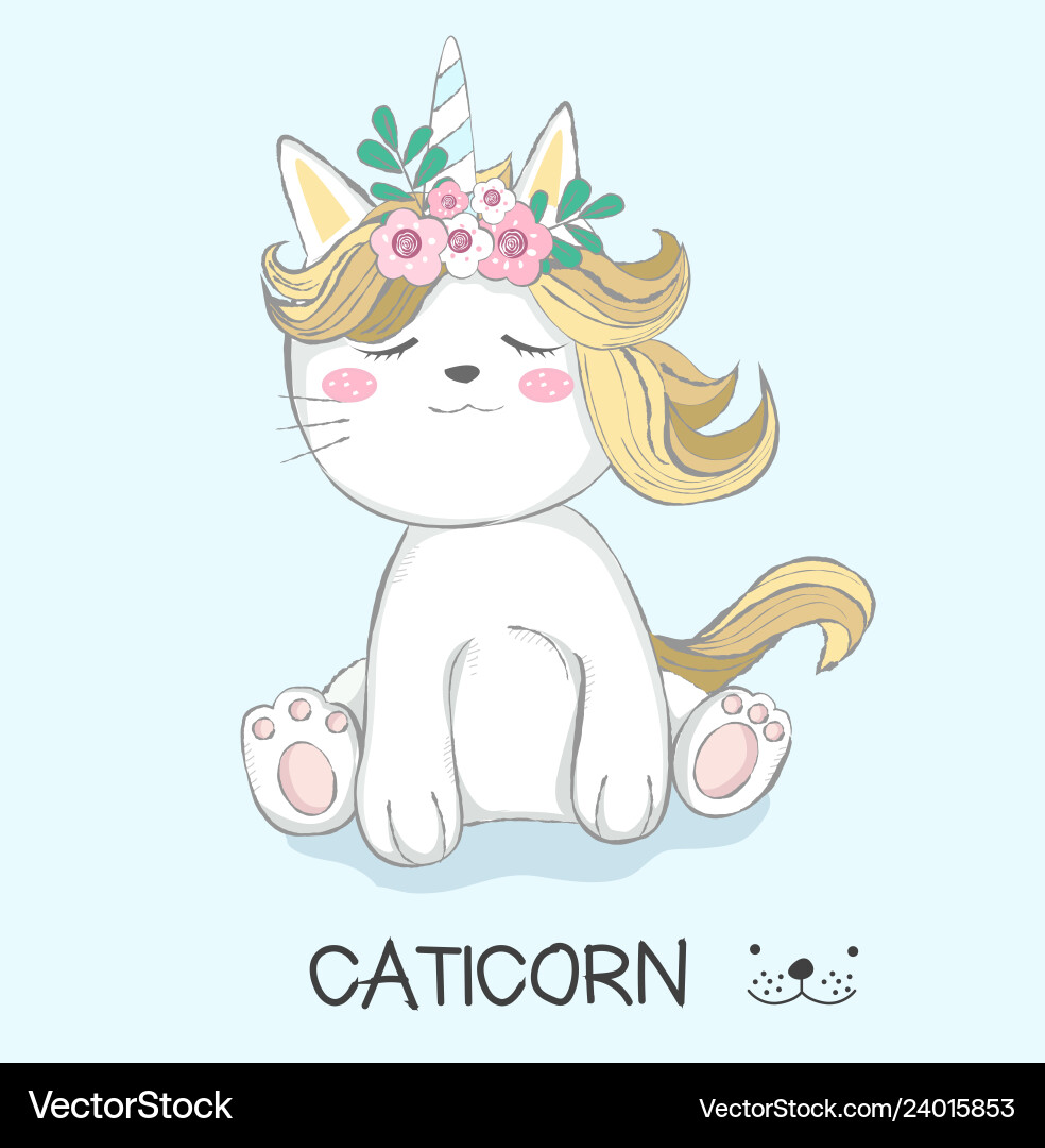 Cute bacat cartoon hand drawn style Royalty Free Vector