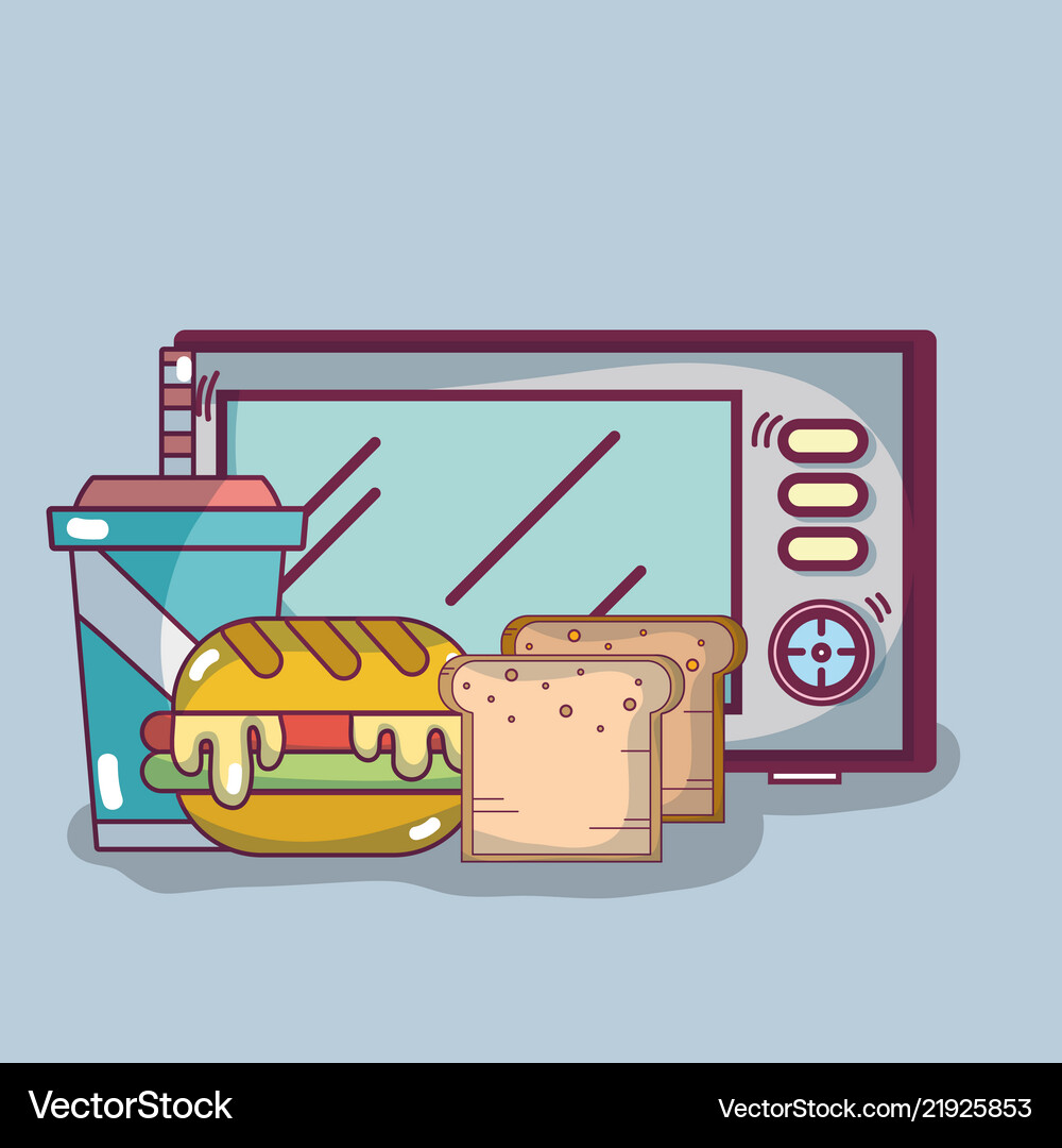 Delicious breakfast cartoons Royalty Free Vector Image
