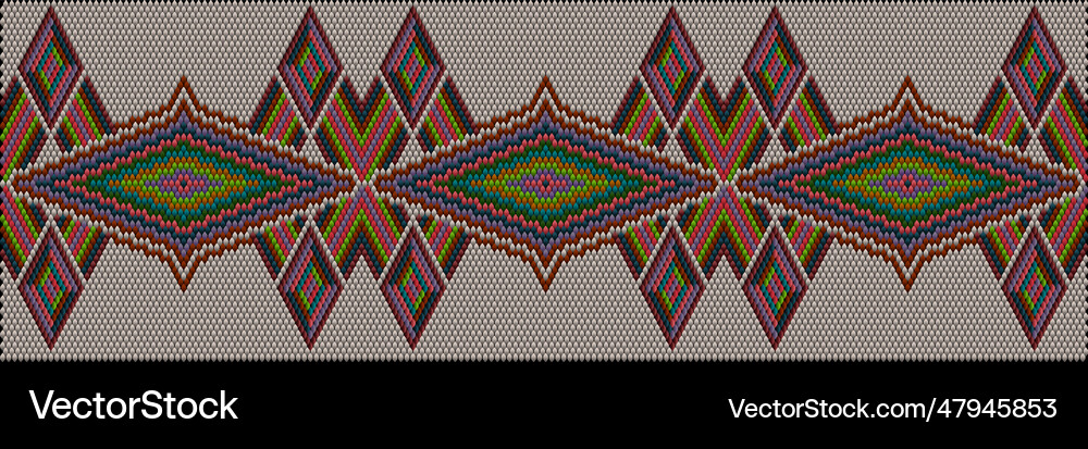 Pattern ornament tracery mosaic ethnic folk Vector Image