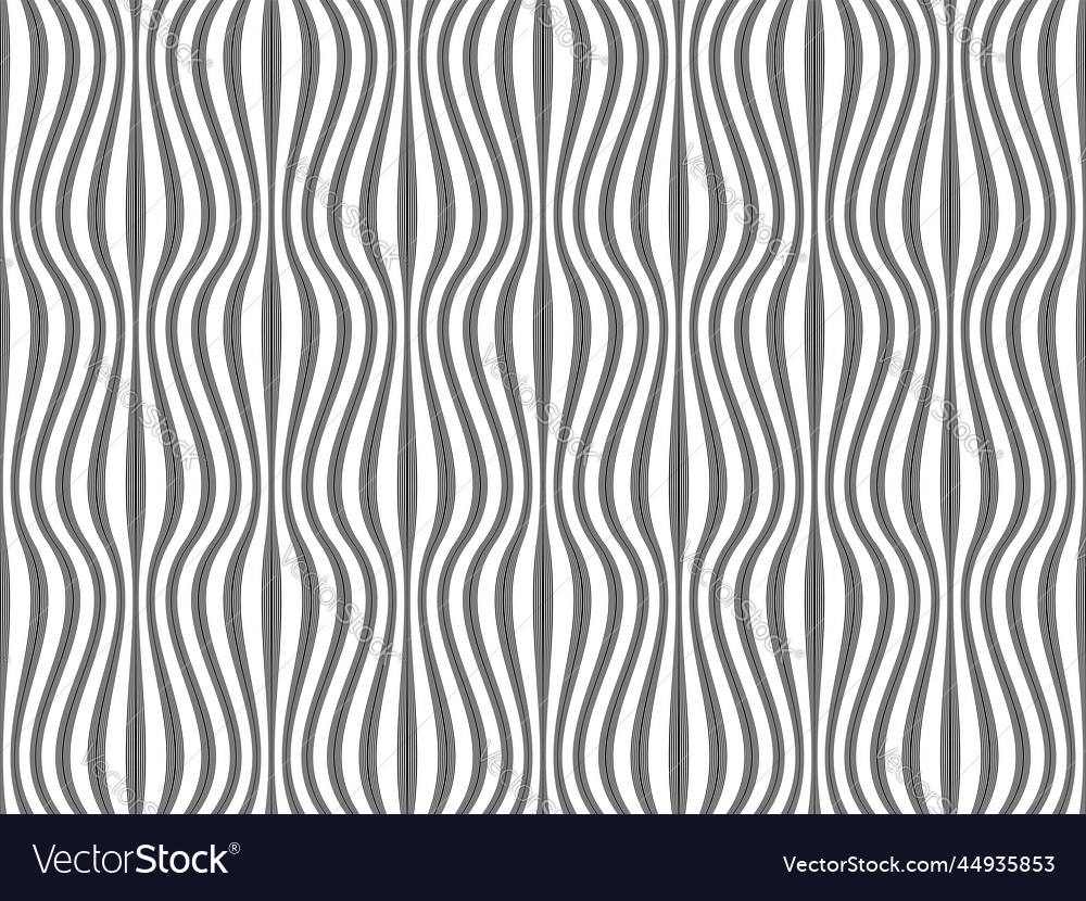 Seamless wavy lines pattern Royalty Free Vector Image